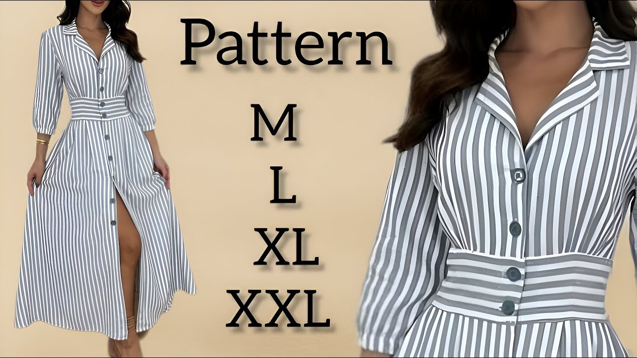 Pattern making for a women's shirt with an English collar and a waist ...