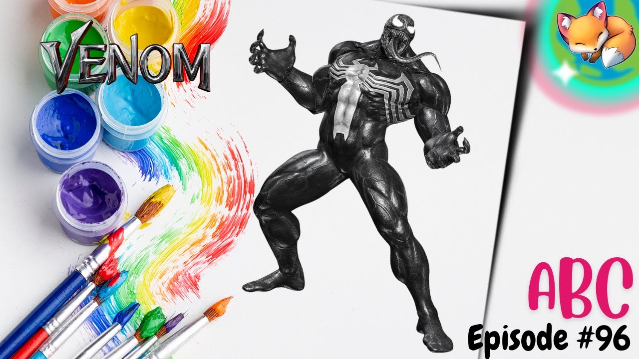 Let's draw and color VENOM together - YouTube