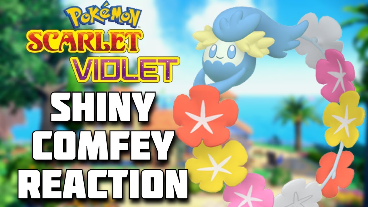 SHINY COMFEY FULL REACTION! Pokémon Scarlet and Violet Shiny Highlight ...