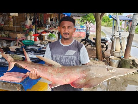 Memotong Ikan Hiu Super Besar Dengan Parang Tertajam Di Dunia ...