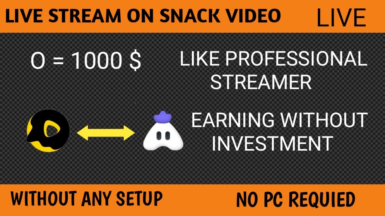 Live Stream On Snack Video With Mobile | No setup required - YouTube