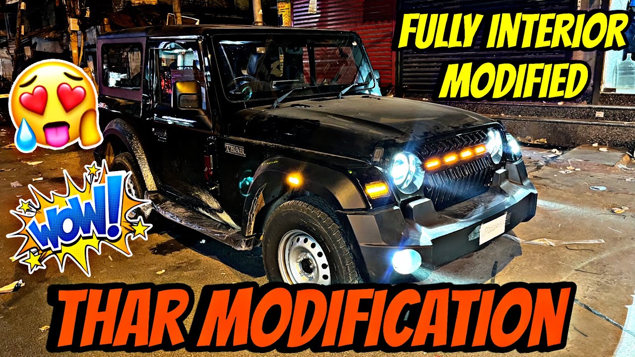 😱💥Best Thar Interior 2024 Modification Thar Modification with Price 🔥 💯 ...