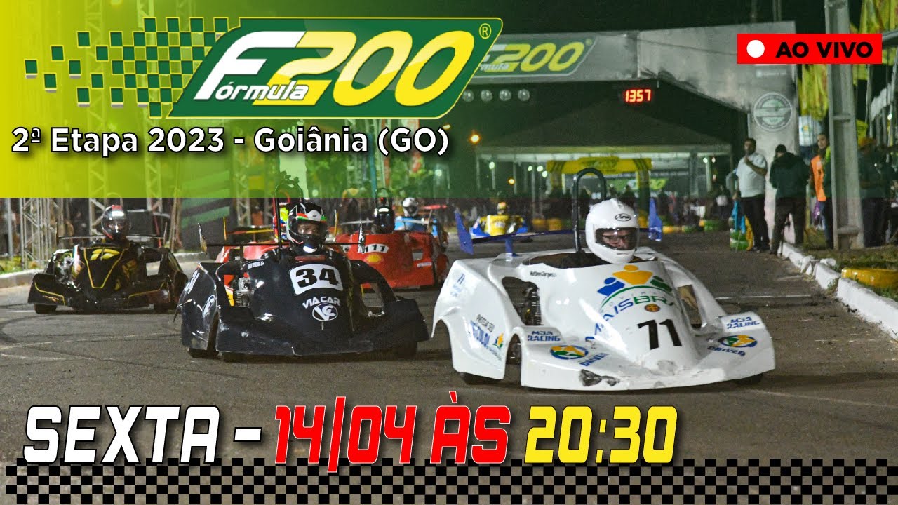 FÓRMULA 200 | Corrida 1 | 2ª Etapa 2023 | Goiânia (GO) | Ao Vivo - YouTube