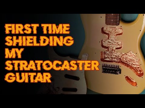 First Time Shielding My Stratocaster Guitar At Home | Copper Tape ...