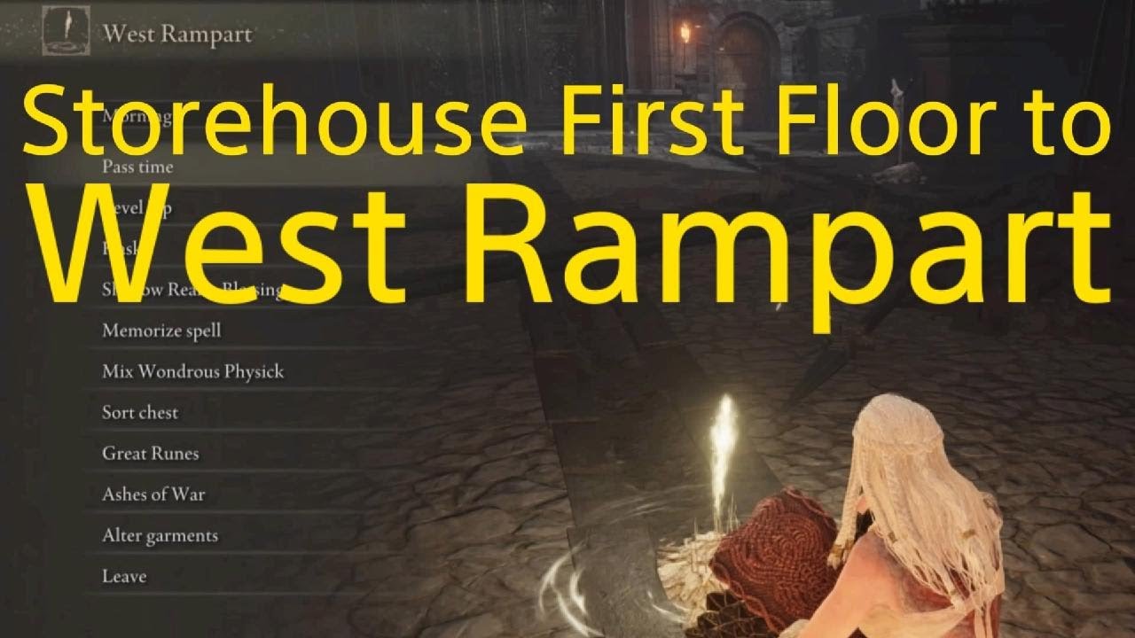 Elden Ring dlc - Storehouse First Floor to West Rampart site of grace - YouTube