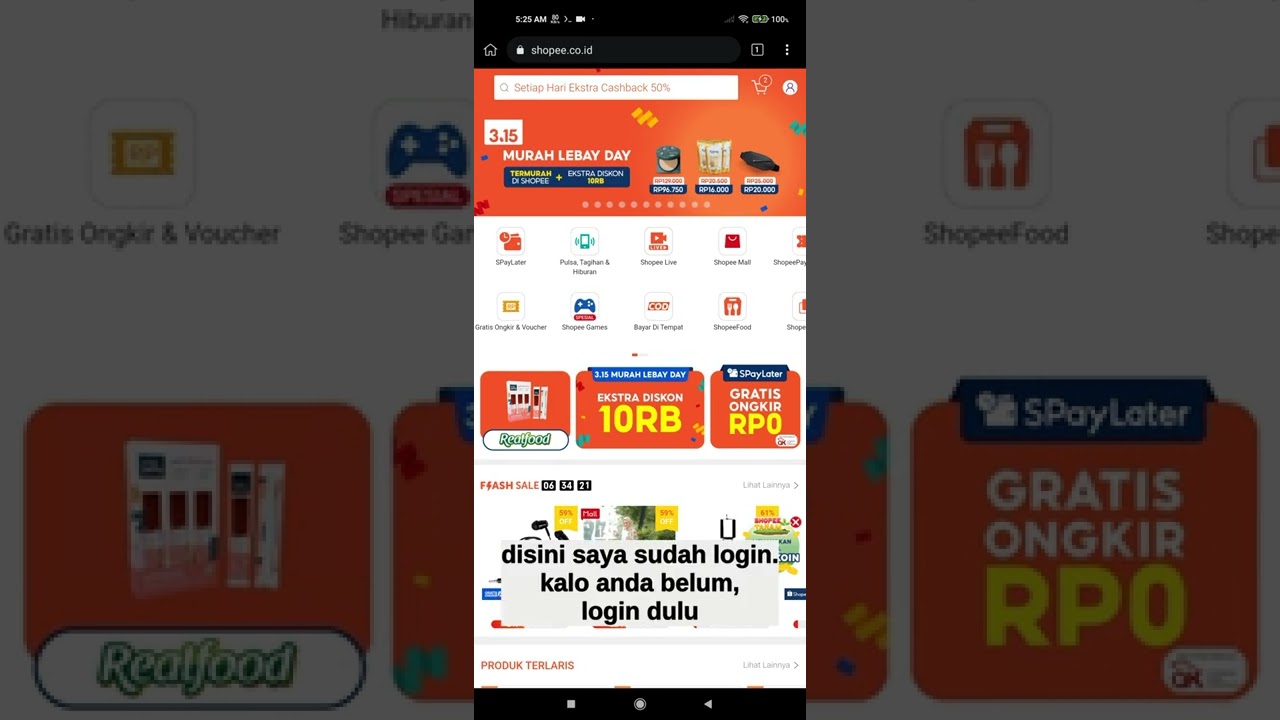 cara login bot flash sale shopee bfs - YouTube