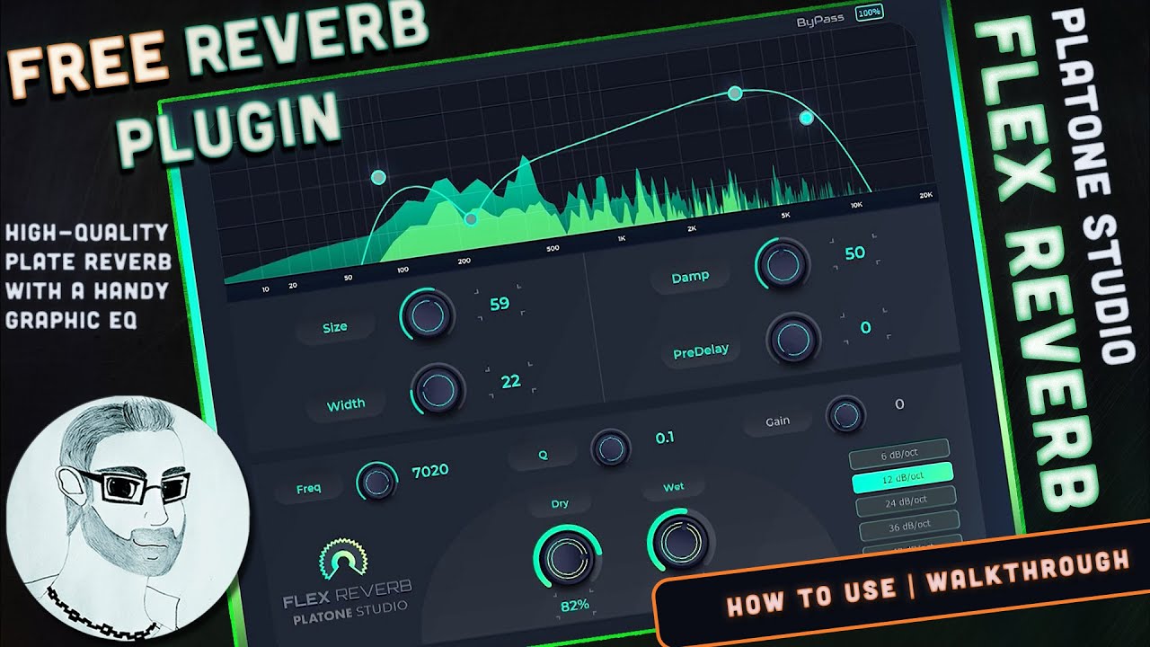 FREE great sounding plate reverb | Walkthrough - How to use - First ...
