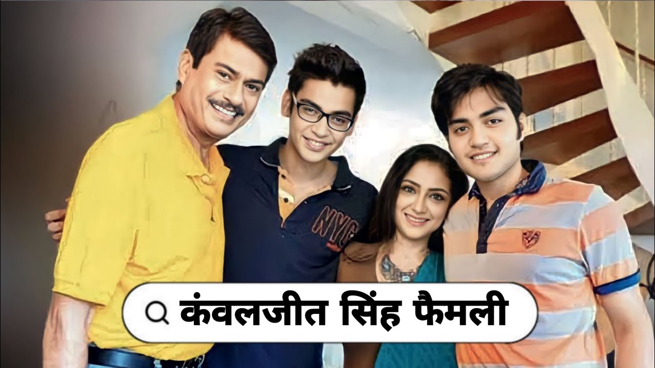 Legendary Bollywood Actor kanwaljeet Singh with his wife and son ...