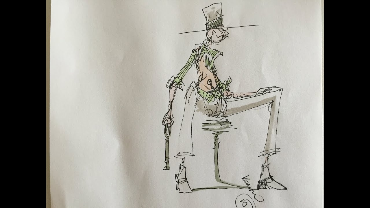 Sketch - Cowboy Sitting - YouTube