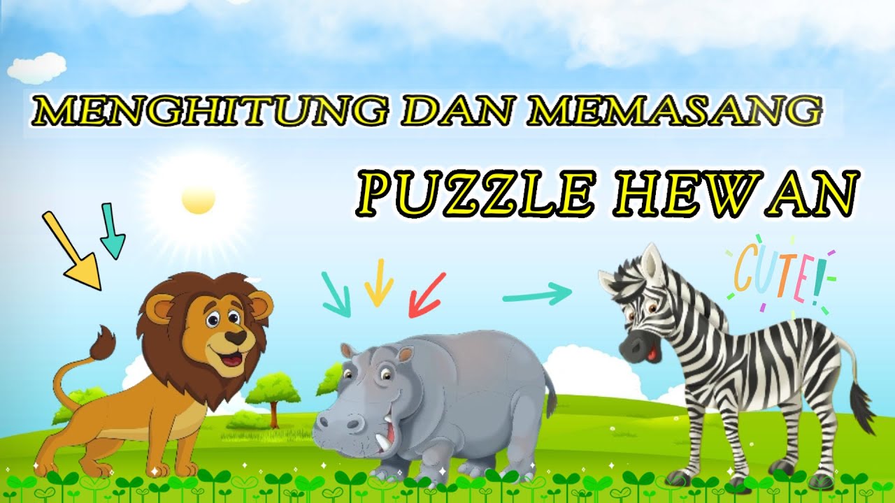 BERMAIN PUZZLE, MENEBAK HEWAN, DAN BELAJAR MENGHITUNG, || GAME PUZZLE ...