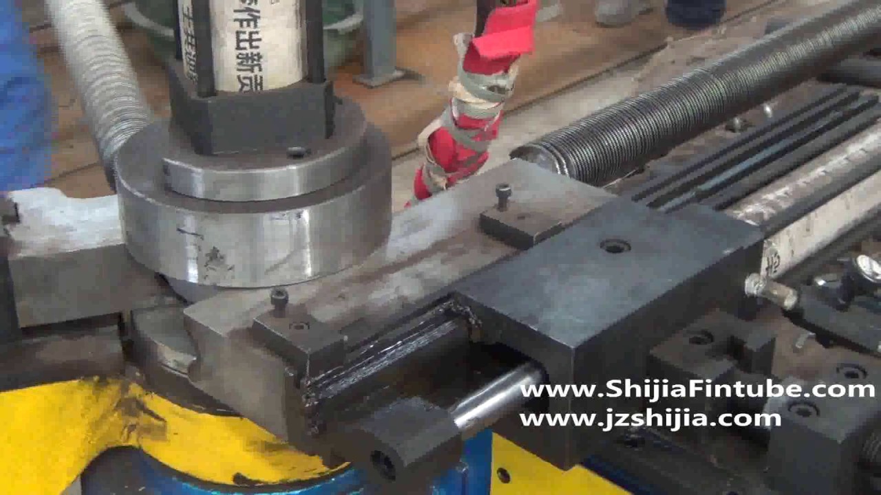 Fin tube bending machine - YouTube