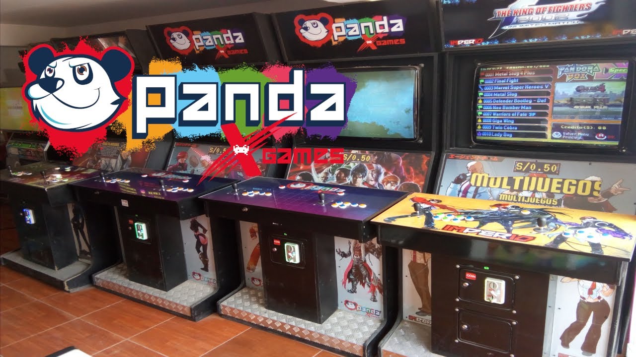 Local de máquinas arcade PANDA X GAMES - Lima, Perú 2022 - YouTube