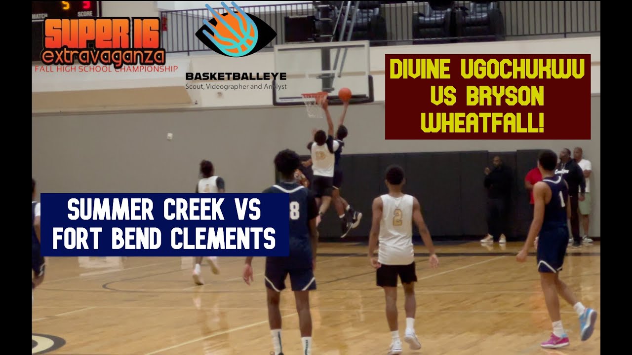 DIVINE UGO vs BRYSON WHEATFALL! Summer Creek vs Fort Bend Clements (RCS ...