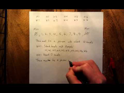 Handshake problem: 6 couples - YouTube