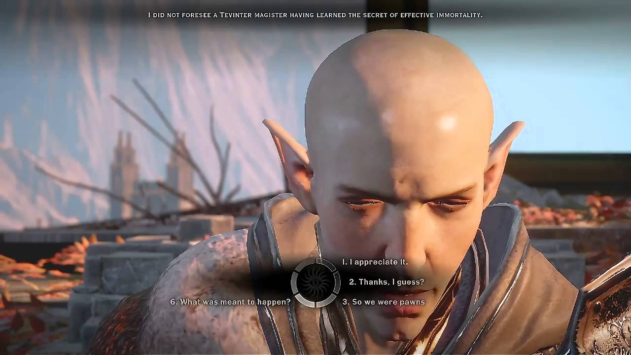 Dragon Age: Inquisition - Trespasser DLC - Solas explains all - YouTube