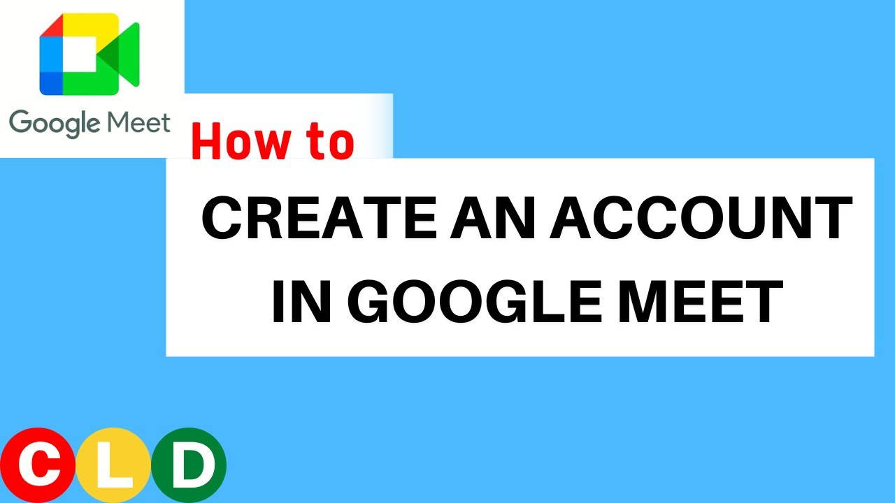 How to create an account in google meet !! - YouTube