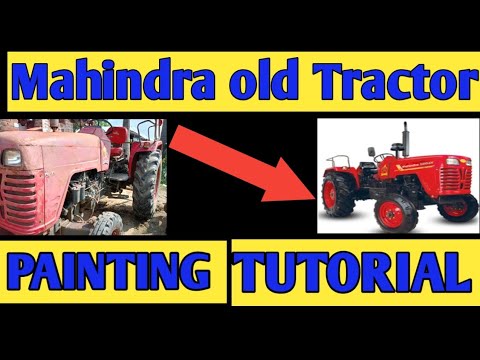 Mahindra Tractor painting tutorial.vehicle painting tutorial.engine ...