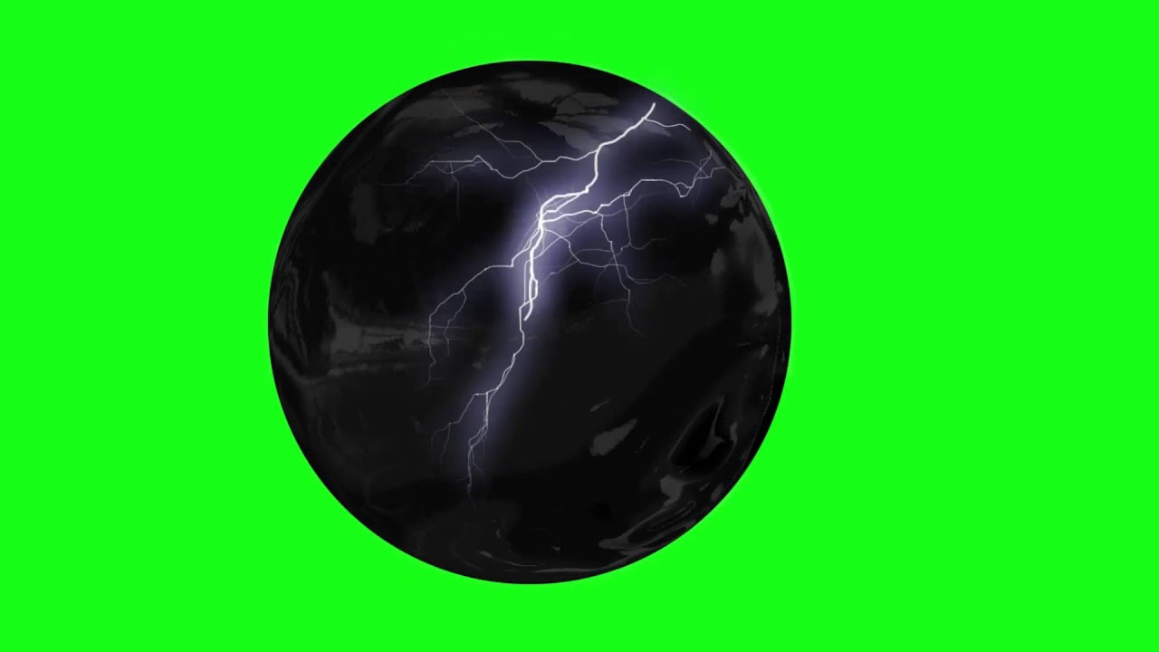 energy in a rotating glass sphere - green screen effect - YouTube