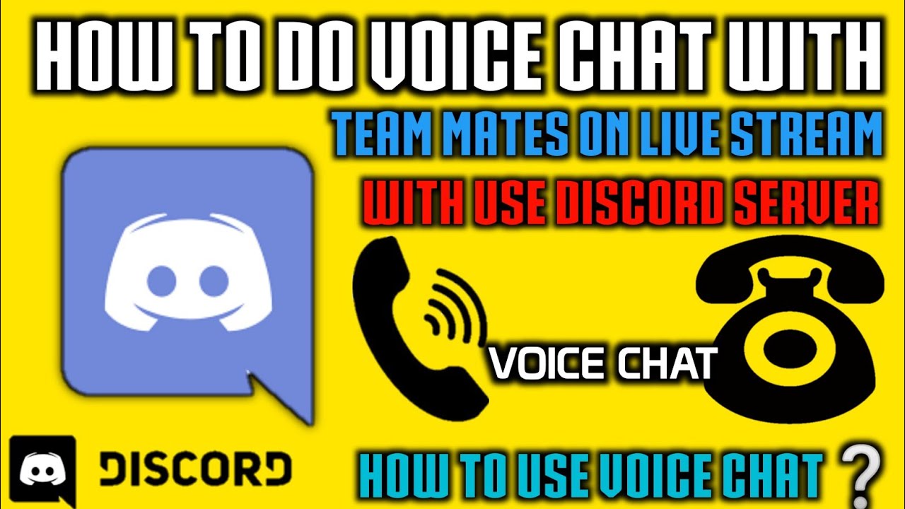 How To Do Voice Chat With Your Team Mates On Live Stream || With Use ...
