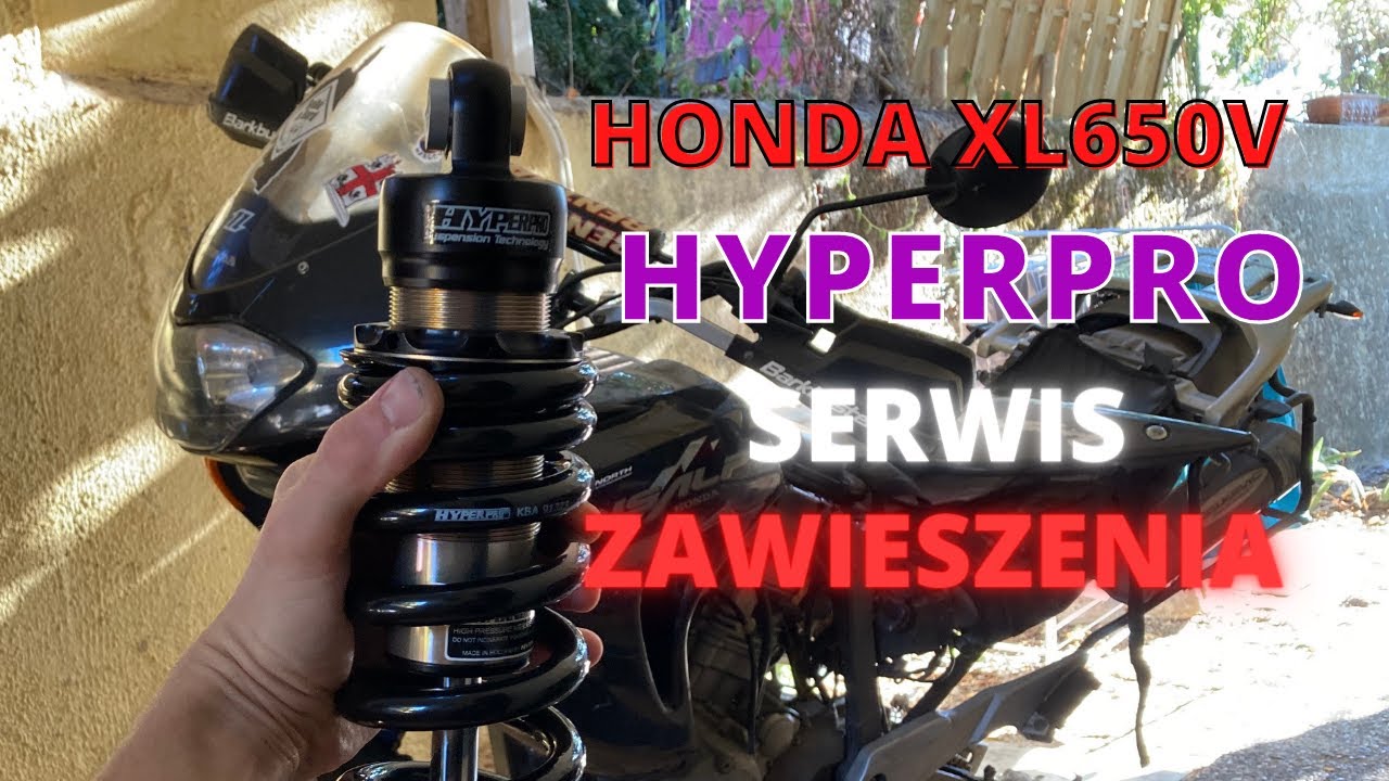 Amortyzator HYPERPRO i tylny wahacz - Honda XL650V Transalp - YouTube
