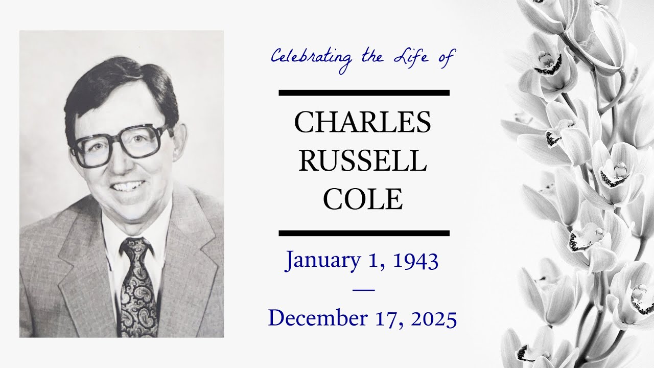 January 17, 2026 Memorial Service for Charles Russell Cole - YouTube