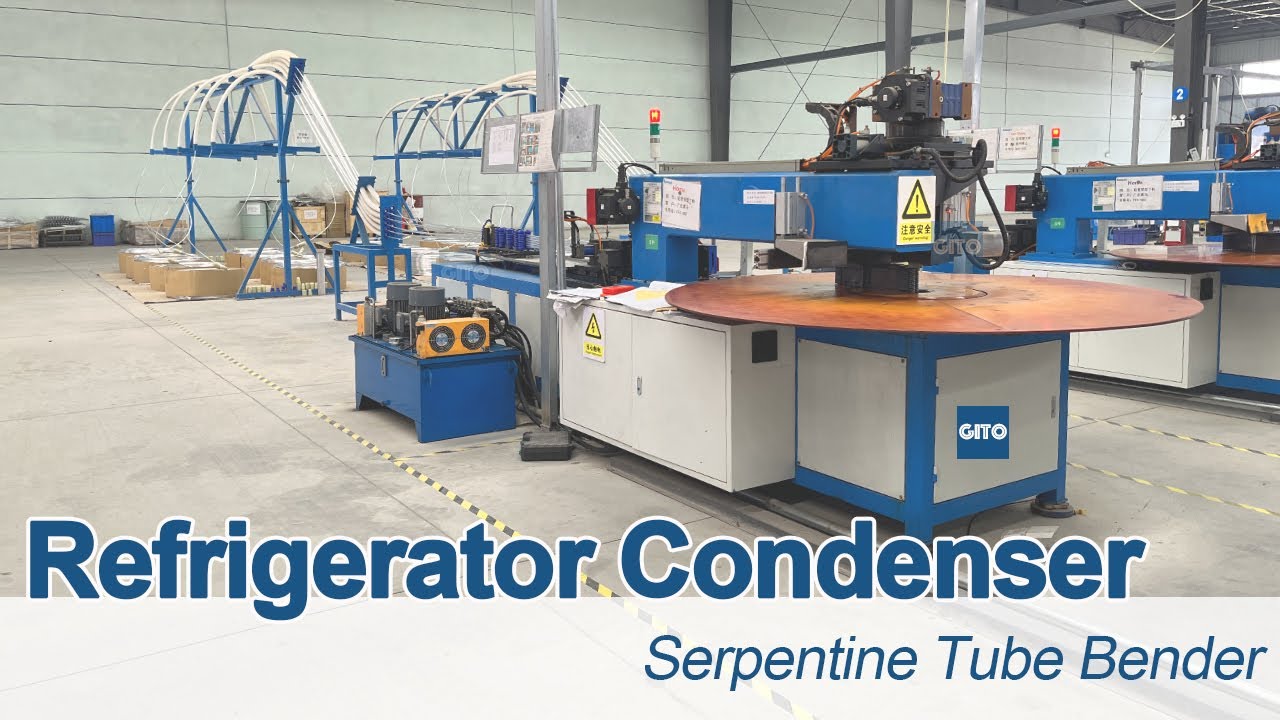 Refrigerator Skin Condenser Serpentine Tube Bending Machine - YouTube