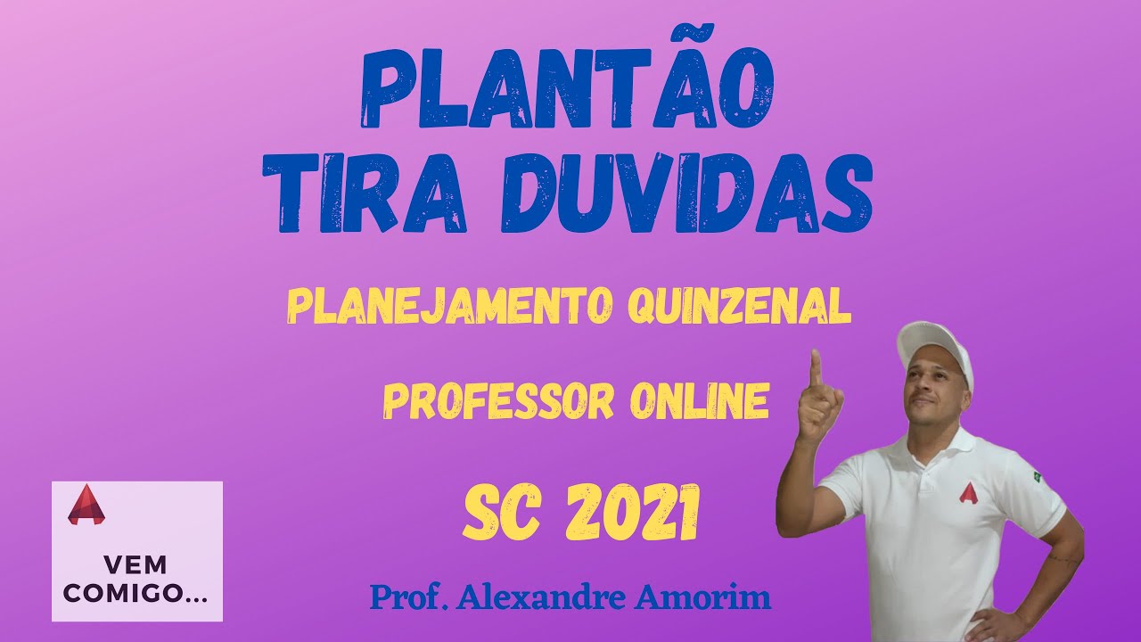 Planejamento quinzenal _ Professor online sc 2021 - YouTube
