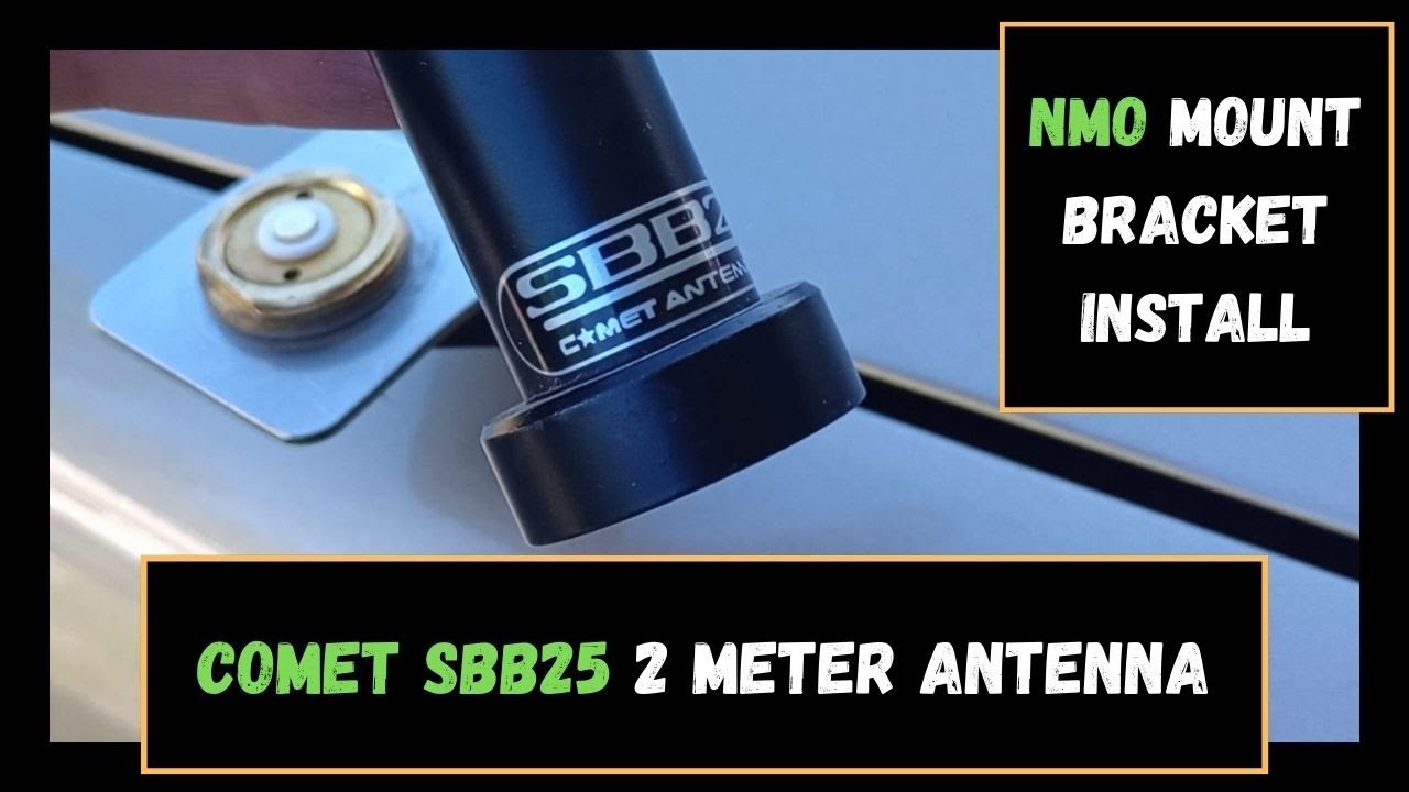 Comet SBB25 Antenna 2 meter Antenna, NMO Bracket install. Ford F250 ...