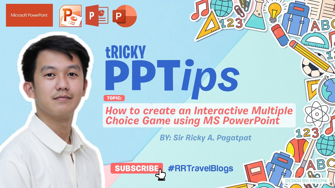 PPTips #1 || How to create an Interactive Multiple Choice Game using MS ...