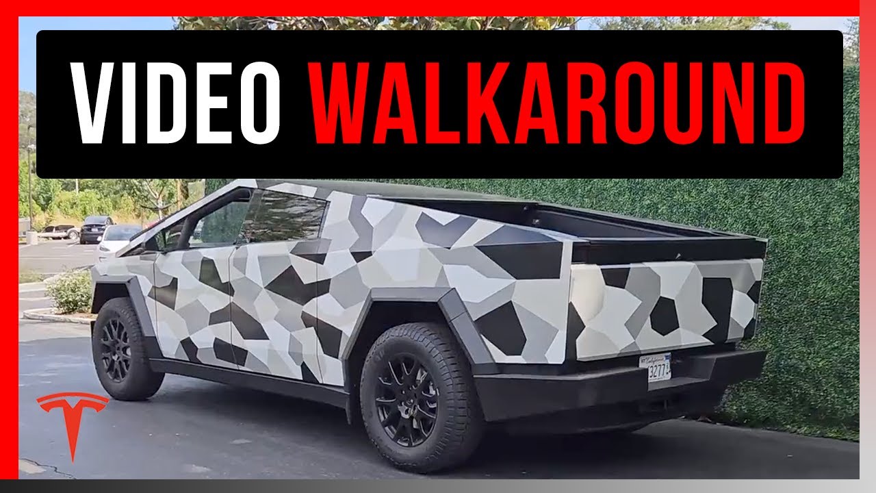 VIDEO: Tesla Cybertruck UP CLOSE + Walkaround - YouTube