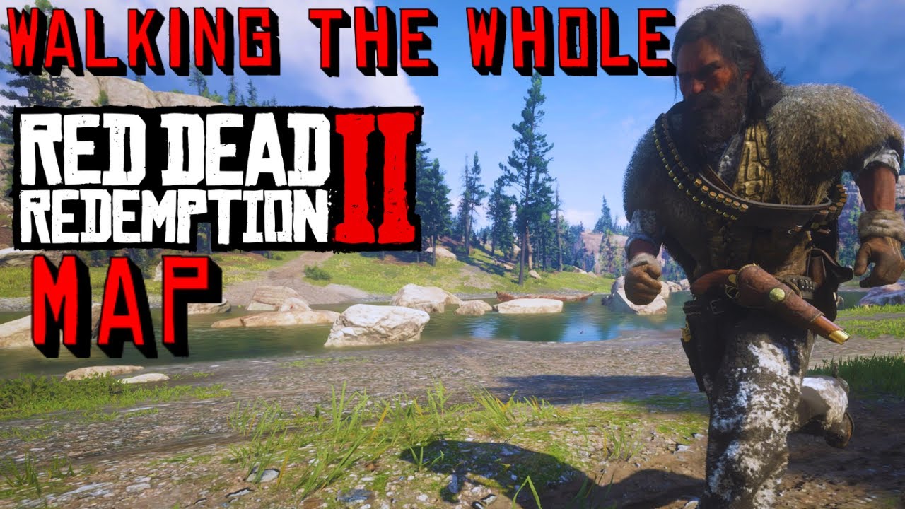 Walking Across the red dead universe map on foot - YouTube