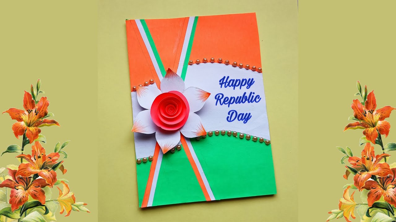 26 January card making idea | Republic day card tutorial | easy ...