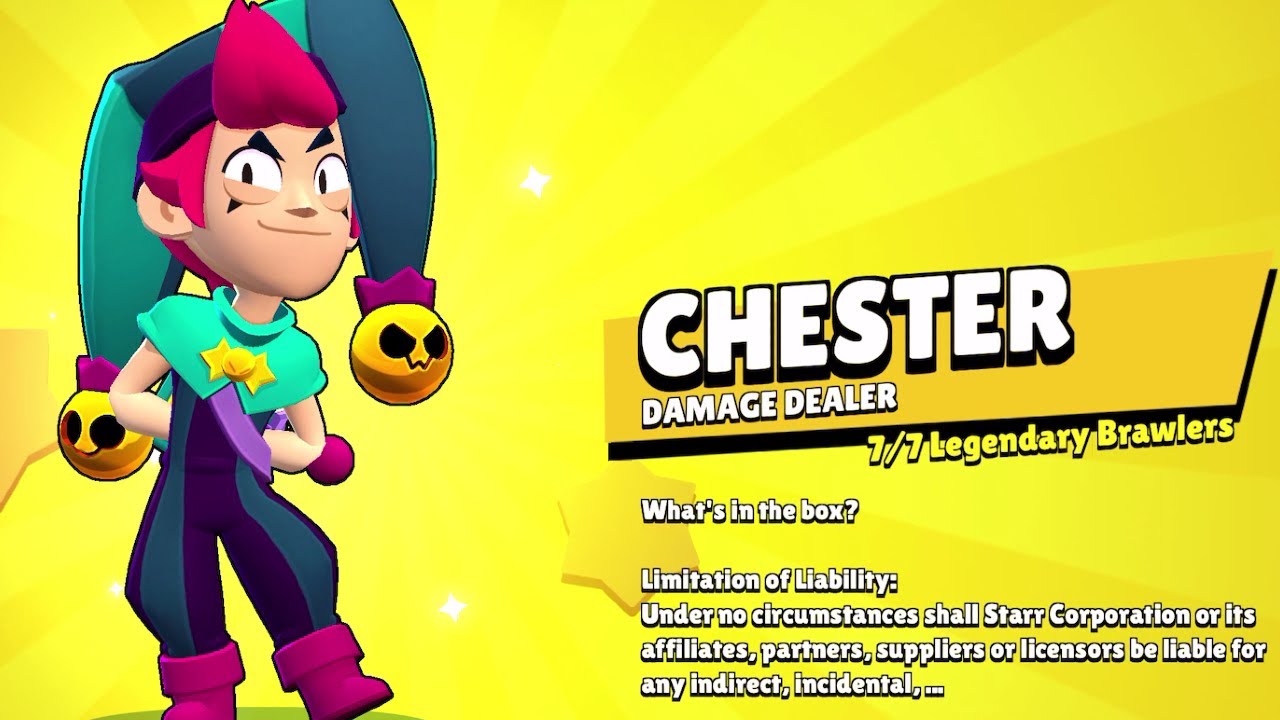 New "LEGENDARY" Brawler: CHESTER (Damage Dealer) - YouTube