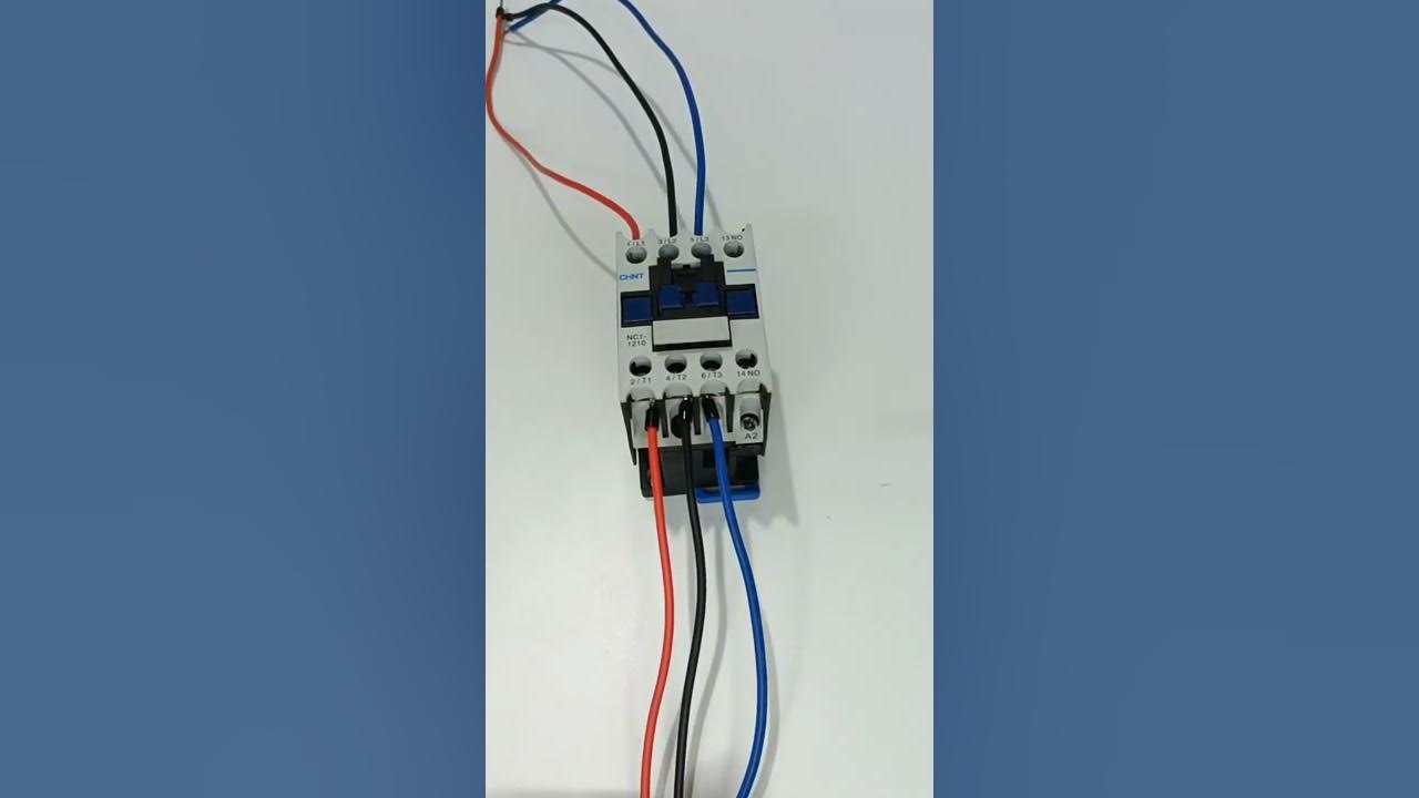 le contacteur, circuit de commande et circuit de puissance - YouTube
