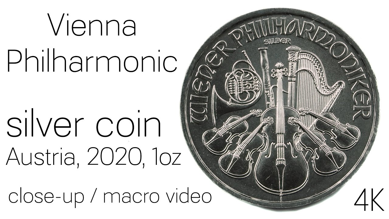 Vienna Philharmonic fine silver bullion coin (2020; 1 oz / troy ounce ...