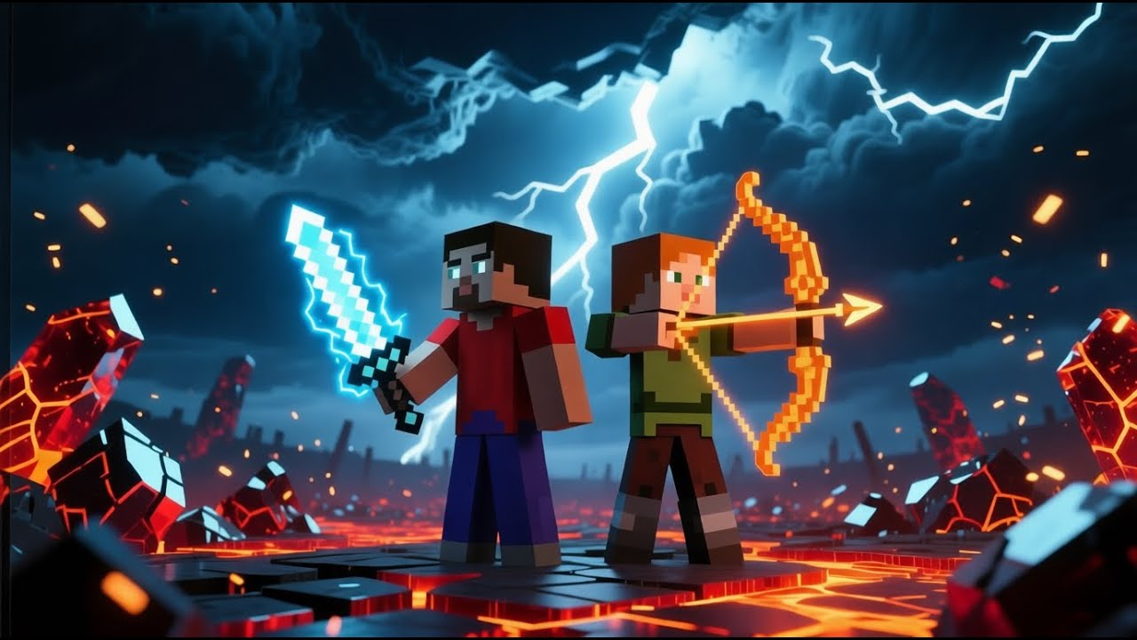 UNBREAKABLE – Alex & Steve Minecraft Song (Epic Battle Video) - YouTube