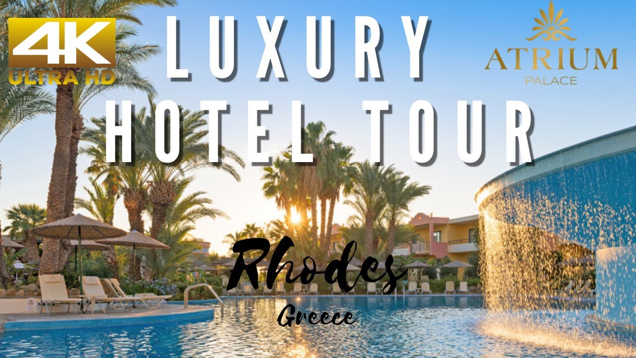 Rhodes Hotel Tour - Atrium Palace Thalasso Spa Resort 5 Star Luxury ...
