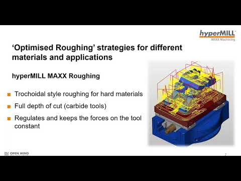 hypermill 3 axis - YouTube