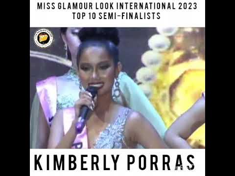 Kimberly Porras Q and A performance in Miss Glamour Look International ...