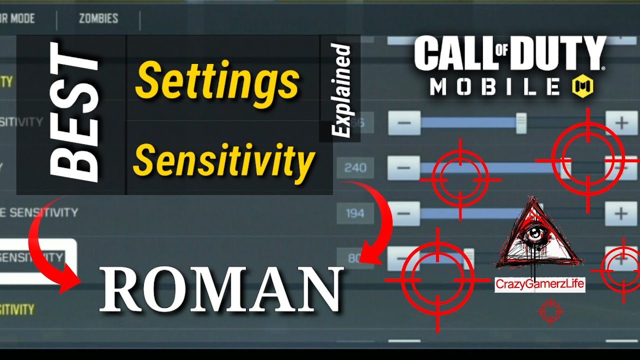 Call of duty Mobile Best Settings and Sensitivity Explained | ROMAN ...