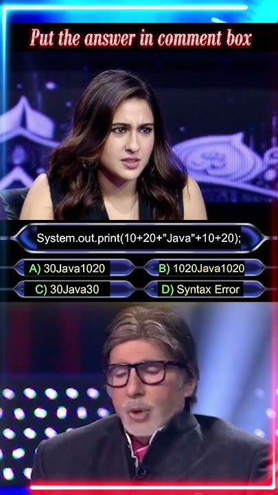 Java Mcq 10 Basics Of Java Find The Java Output And Put Answer In Comment Box Shorts Icse