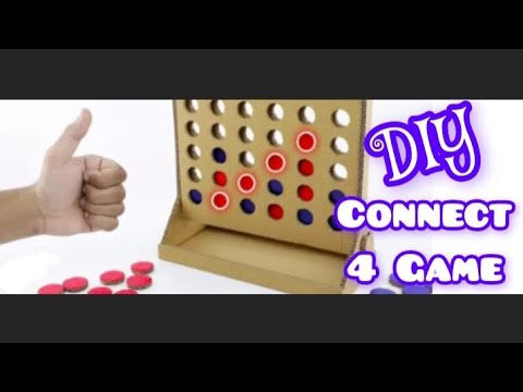 How to make Connect 4 Game from Cardboard. - YouTube