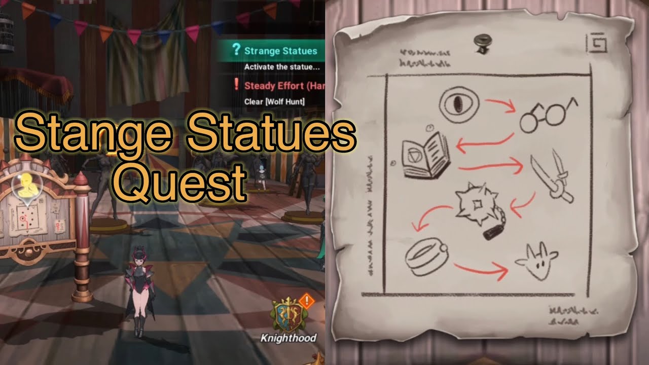 Strange Statues Quest Halloween 7DS The Seven Deadly Sins Grand Cross ...