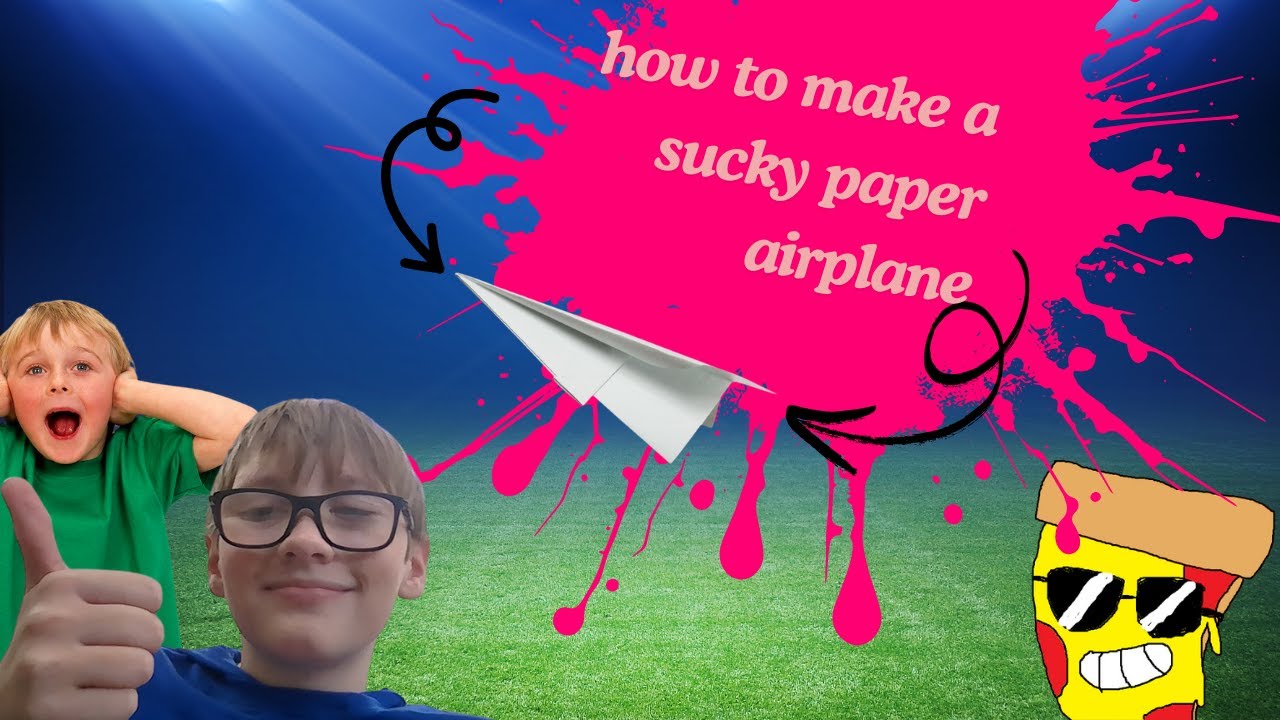 How to make a bad paper airplane ( it sucks) - YouTube
