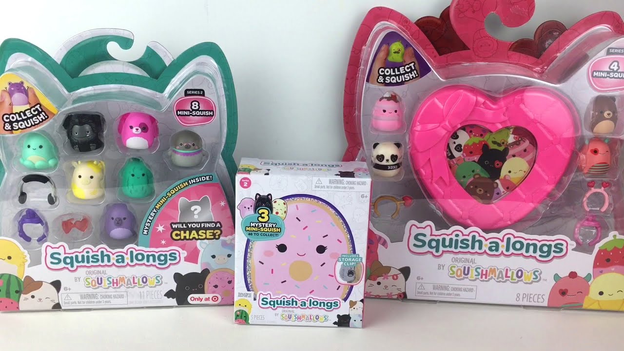 Series 2 Squish-A-Longs Squishmallow Mini Squish Packs & Clip-A-Longs ...