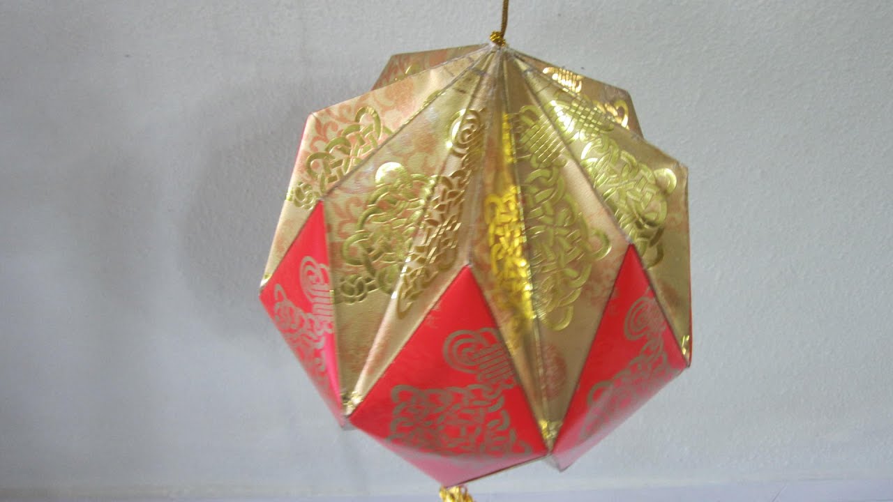 CNY TUTORIAL NO. 16 - How to make Red Packet (Hongbao) Ornamental Ball ...
