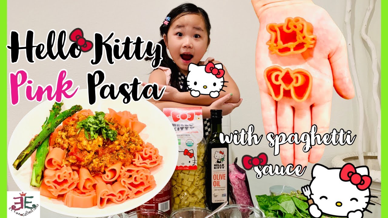 COOKING WITH ELANA: Hello Kitty “Pink” Pasta With Spaghetti Sauce ...