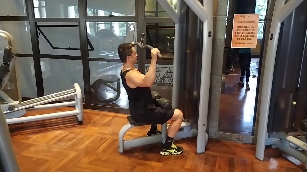 Pulley ou Puxada anterior pronada aberta - YouTube