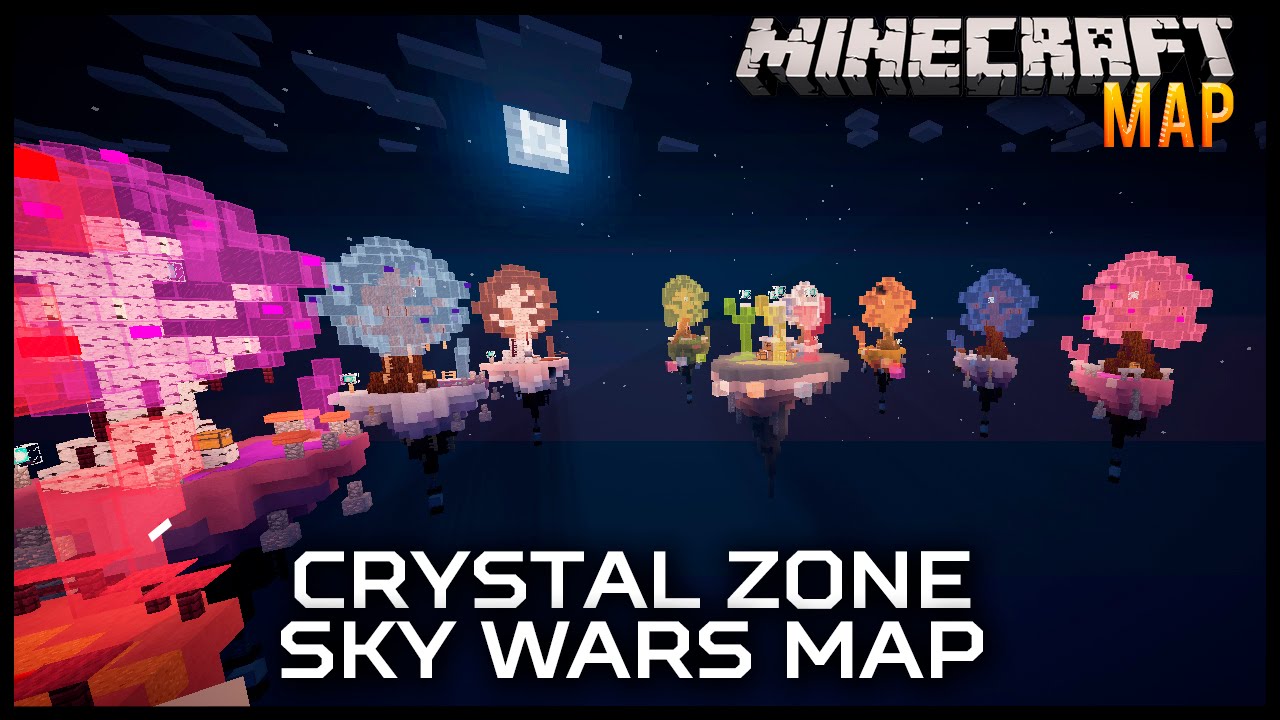 Minecraft: Crystal Zone [ Sky Wars MAP ] - YouTube