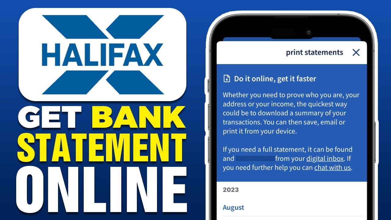 How To Get Bank Statement Online Halifax (2025) - YouTube